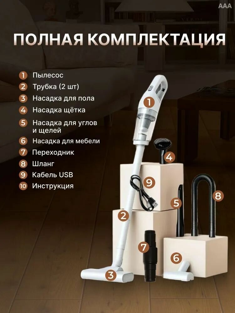 Мелкая бытовая техникаПылесос вертикальный беспроводной/ручной мини пылесос для дома/для мебели