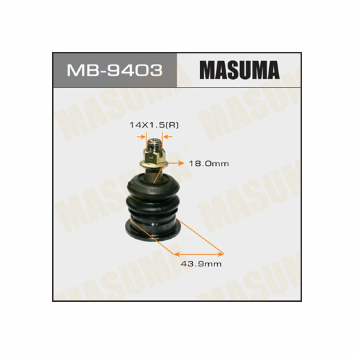 Опора Шаровая Toyota Mark 2, Chaser, Cresta Gx100 96-01(Masuma Mb-9403)