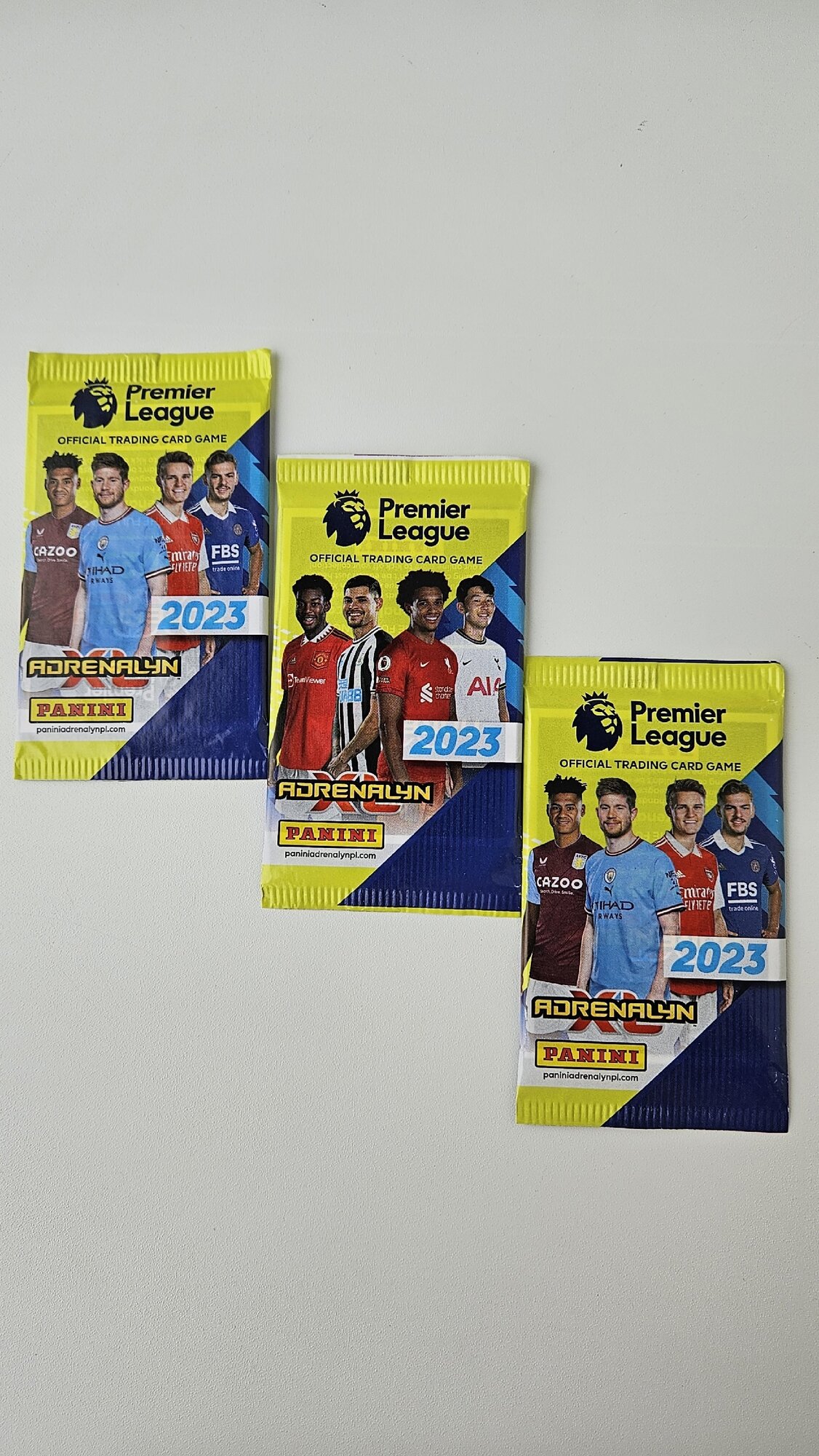 Panini / 3 пакетика футбольных карточек Premier League 2023 Adrenalyn XL / 18 карточек