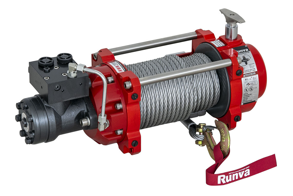 Лебёдка гидравлическая Runva 10000 lbs 4536 кг арт. HWN10000IYD