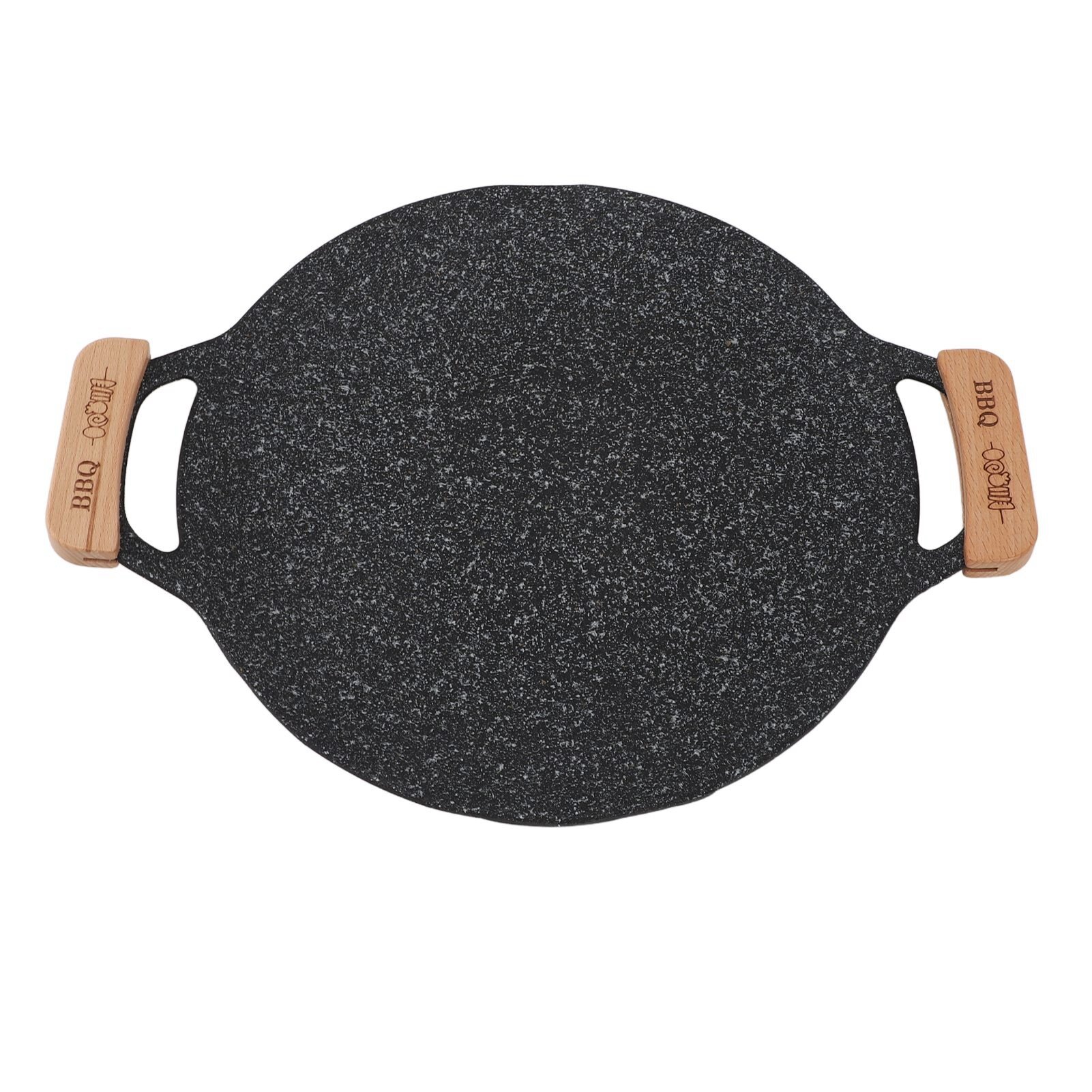 Круглая сковорода-гриль для барбекю, металлическая антипригарная плита для барбекю, многофункциональная круглая сковорода для кемпинга на открытом воздухе S