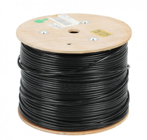 Кабель сетевой FTP Behpex 4 пары cat.5E solid 0.51мм CCA outdoor 305м черный