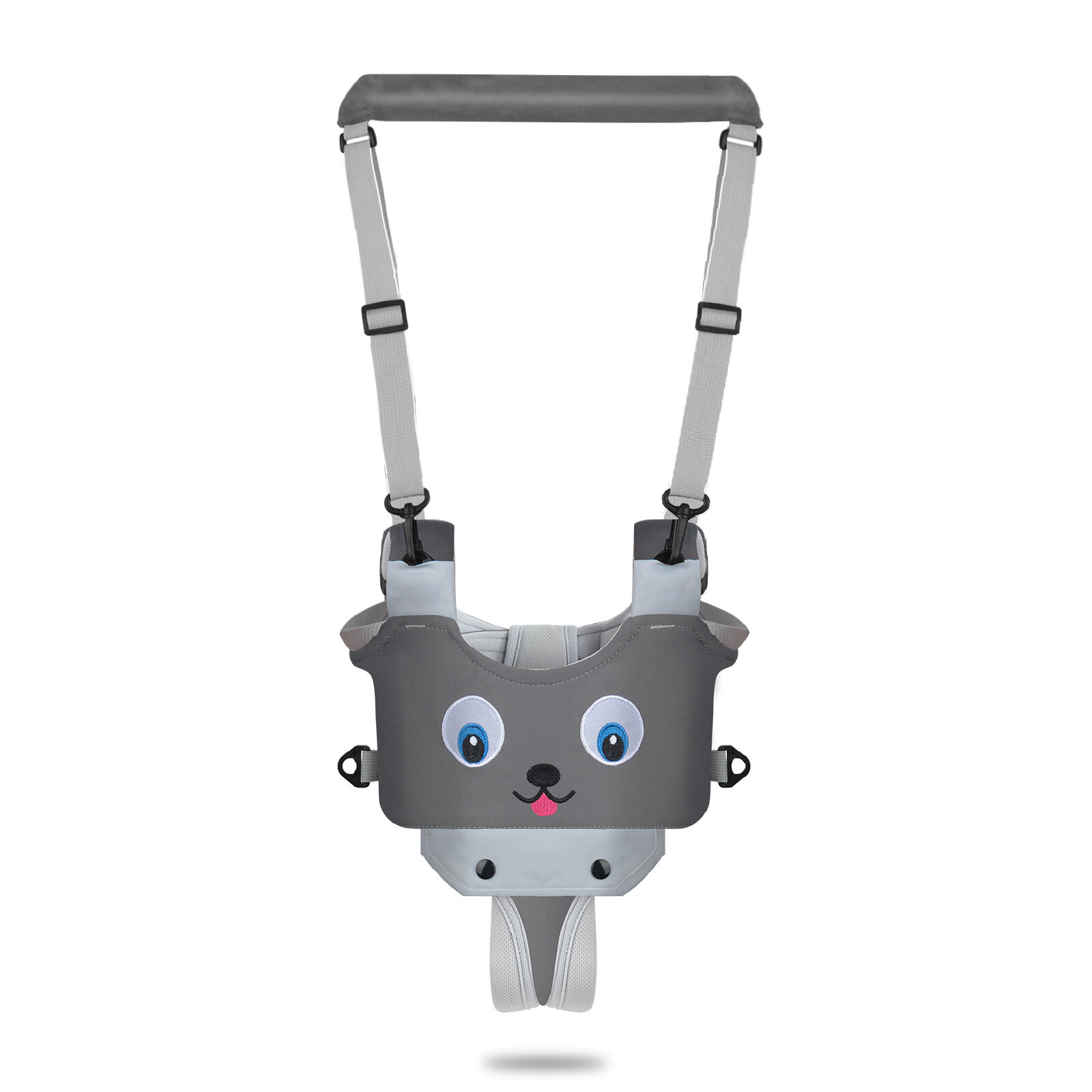 Вожжи для детей Happy Walk, 8-24 мес, защита от падения, серый щенок
