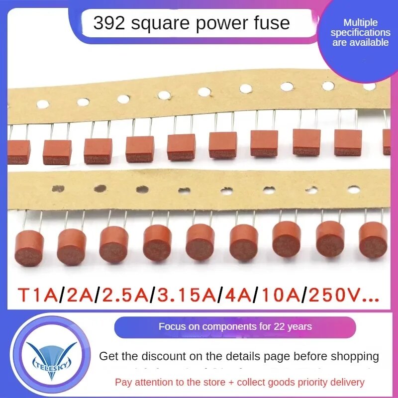Предохранители для платы питания ЖК-телевизора T3.15A 392 square