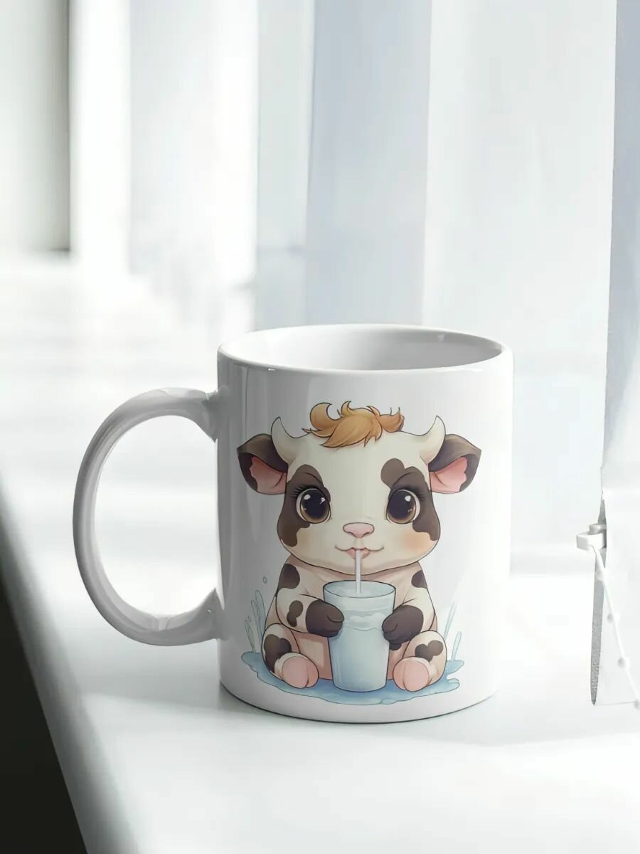 Кружка керамическая Бычок, 330 мл