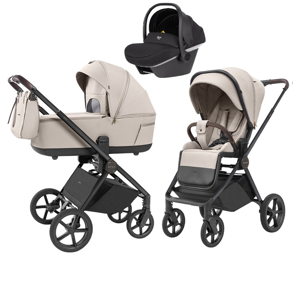 Коляска Carrello Ultra, 3 в 1, Ice Grey, с автокреслом, люлькой, прогулочным блоком