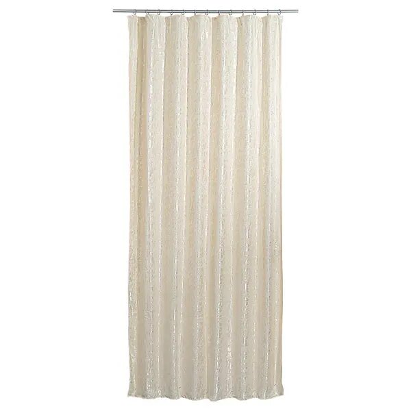 Штора на ленте со скрытыми петлями Денви 160x270 см цвет экрю