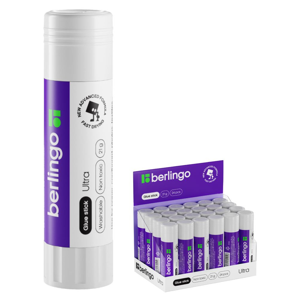 Клей-роллер Berlingo Ultra, 21 г, безопасный, без растворителей