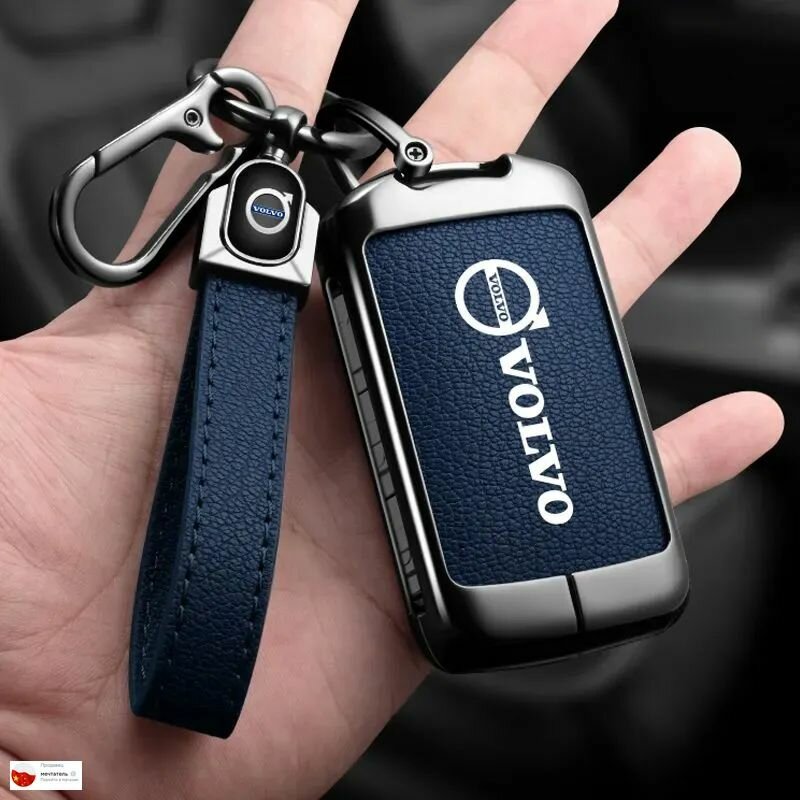 Чехол для автомобильного ключа из цинковый сплав и козья кожа для Вольво Volvo XC60 XC40 XC90 S90 V60 S60 V90, ZH