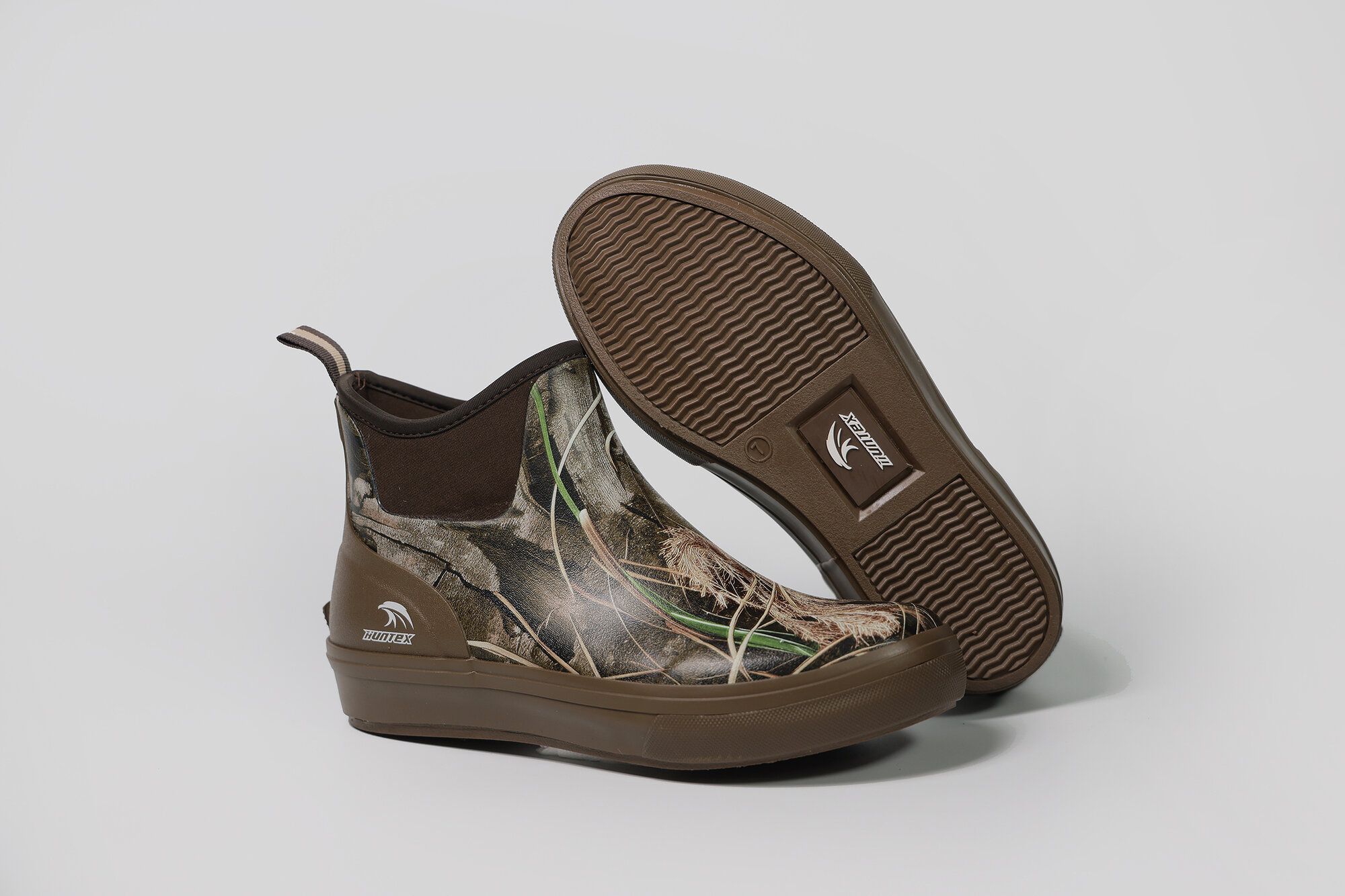 Мужские черно белые водонепроницаемые ботинки 8Fans - нескользящие ботильоны для рыбалки, катания на лодках и на открытом воздухе