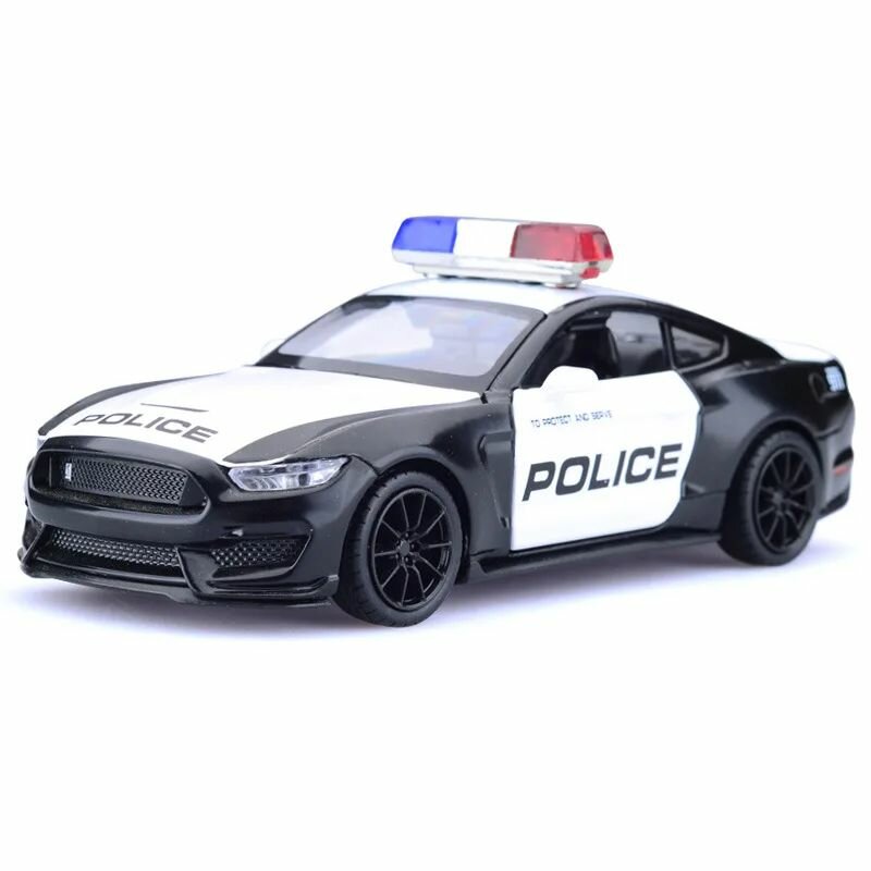 Модель автомобиля Ford Shelby GT500, масштаб 1:32, металлическая, с инерционным механизмом, со звуком и светом
