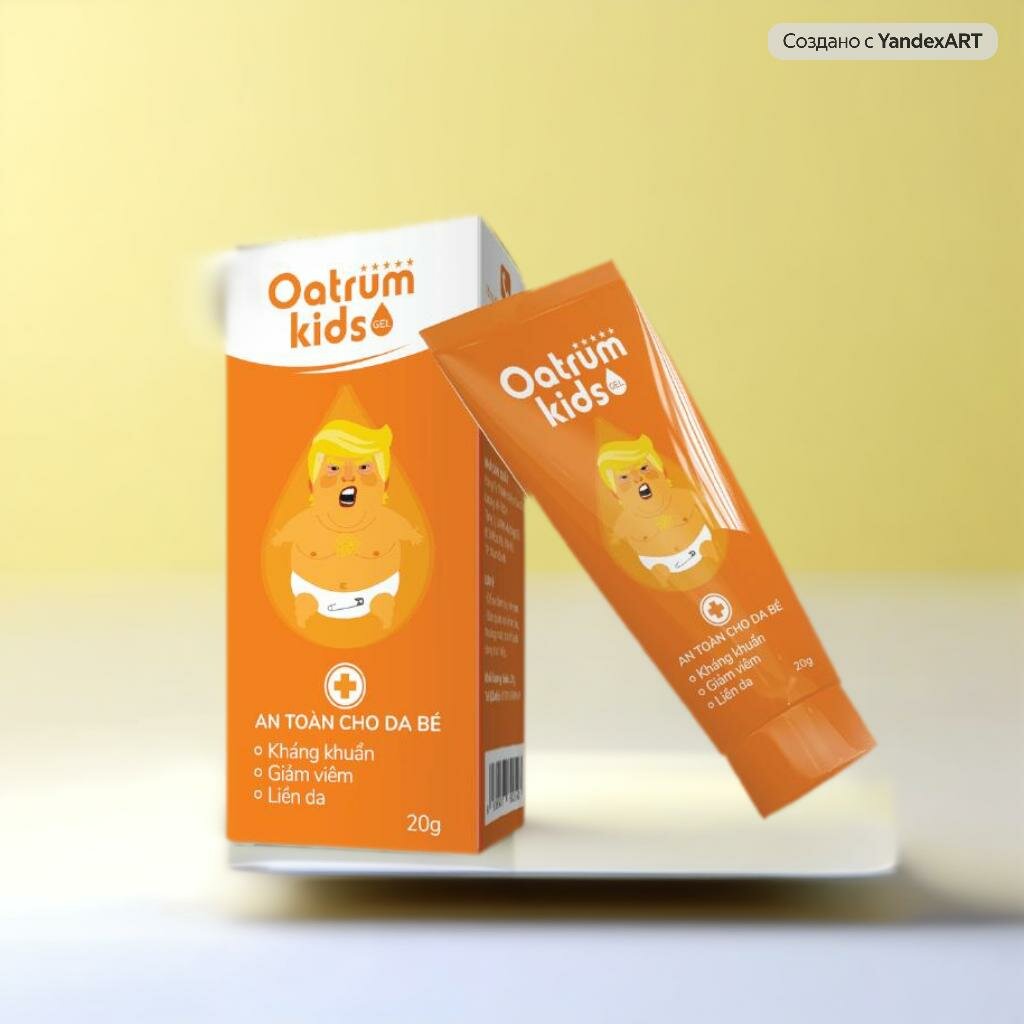 Антибактериальный гель "Oatrum Kids Gel", против ожогов и укусов, заживление ран, 20 г