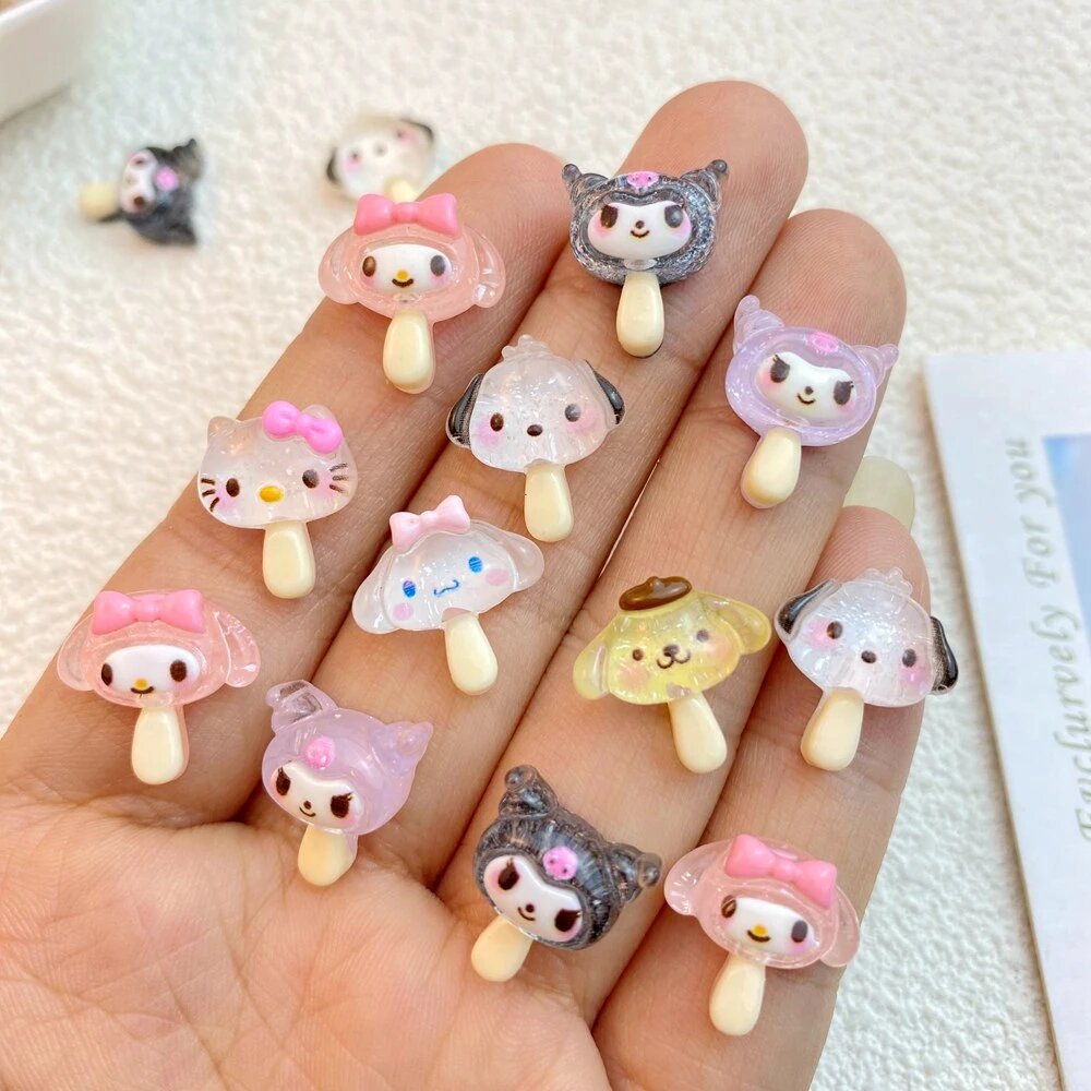 Миниатюрные фигурки животных Sanrio из смолы 20 шт Mixed