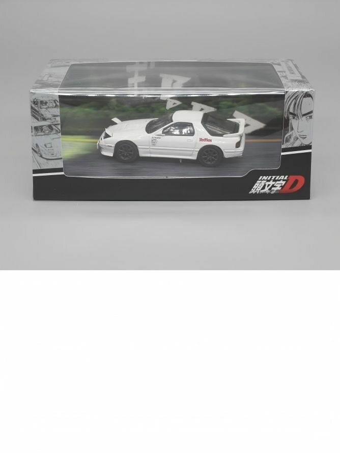 Машинка Hobby Japan 1/64 Mazda Generation 2 RX-7 FC3S White Die-cast Alloy Car Model Collection Toy Gift