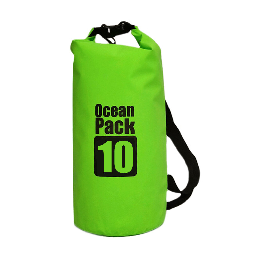 Водонепроницаемый сухой сумка с ремнями из 500D ПВХ для хранения, рафтинга, кэм핑a, каякинга, плавания, путешествий, цвет: черный/желтый/розовый/зеленый/голубой/оранжевый/темно-синий, объем: 5L(1 ремень)/10L(1 ремень)/15L(1 ремень)/20L(2 ремня)/30L(2