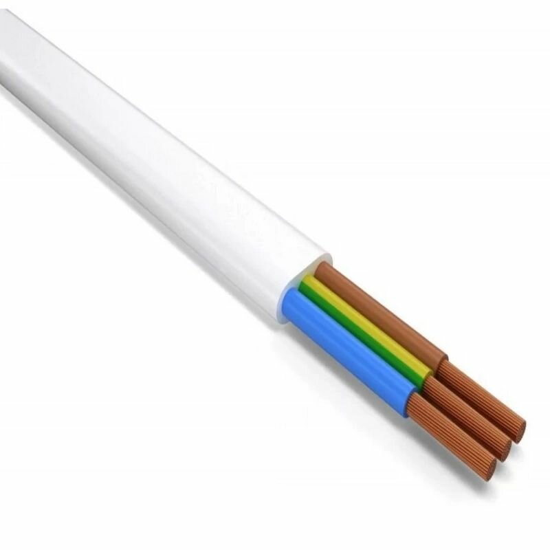 Электрический кабель вэкз ШВВП МБ 2*0,5 100 метров ТУ с маркировкой длины VEKZ00073