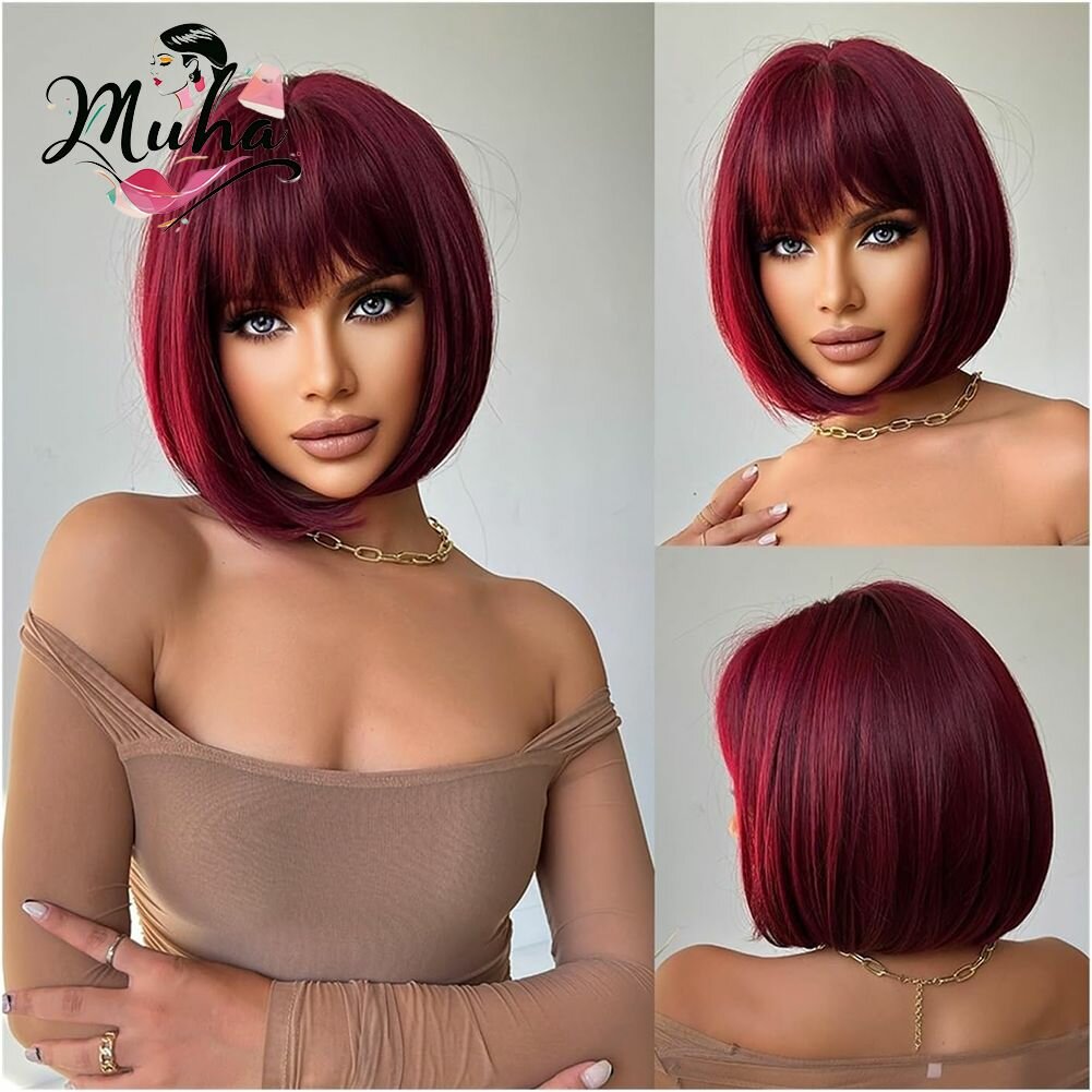 Парик, парики женские каре короткий с челкой