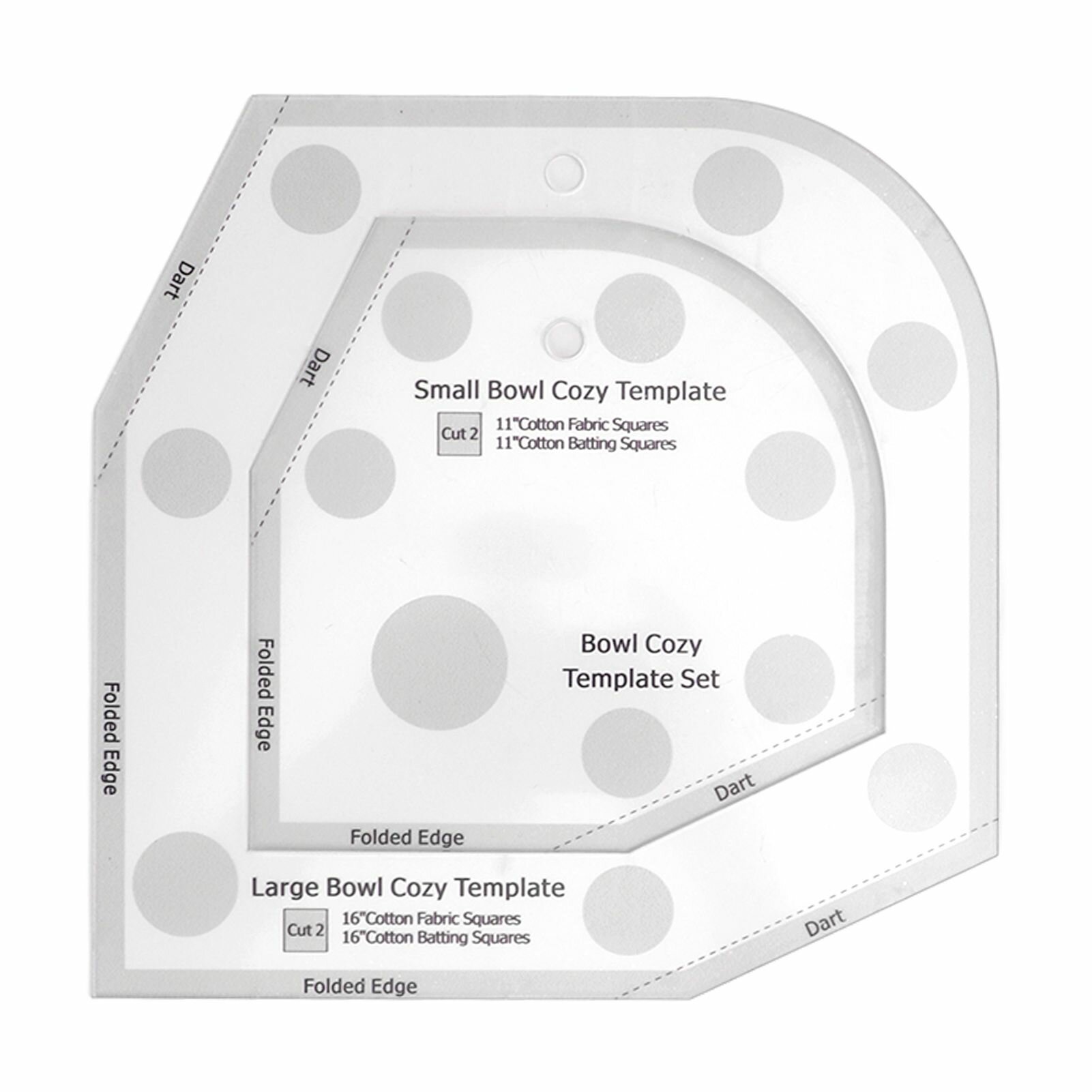 10-дюймовая чаша, уютный шаблон, прозрачная акриловая чаша, обертка для шитья, шаблон для квилтинга, сделай сам, кухня, художественное ремесло