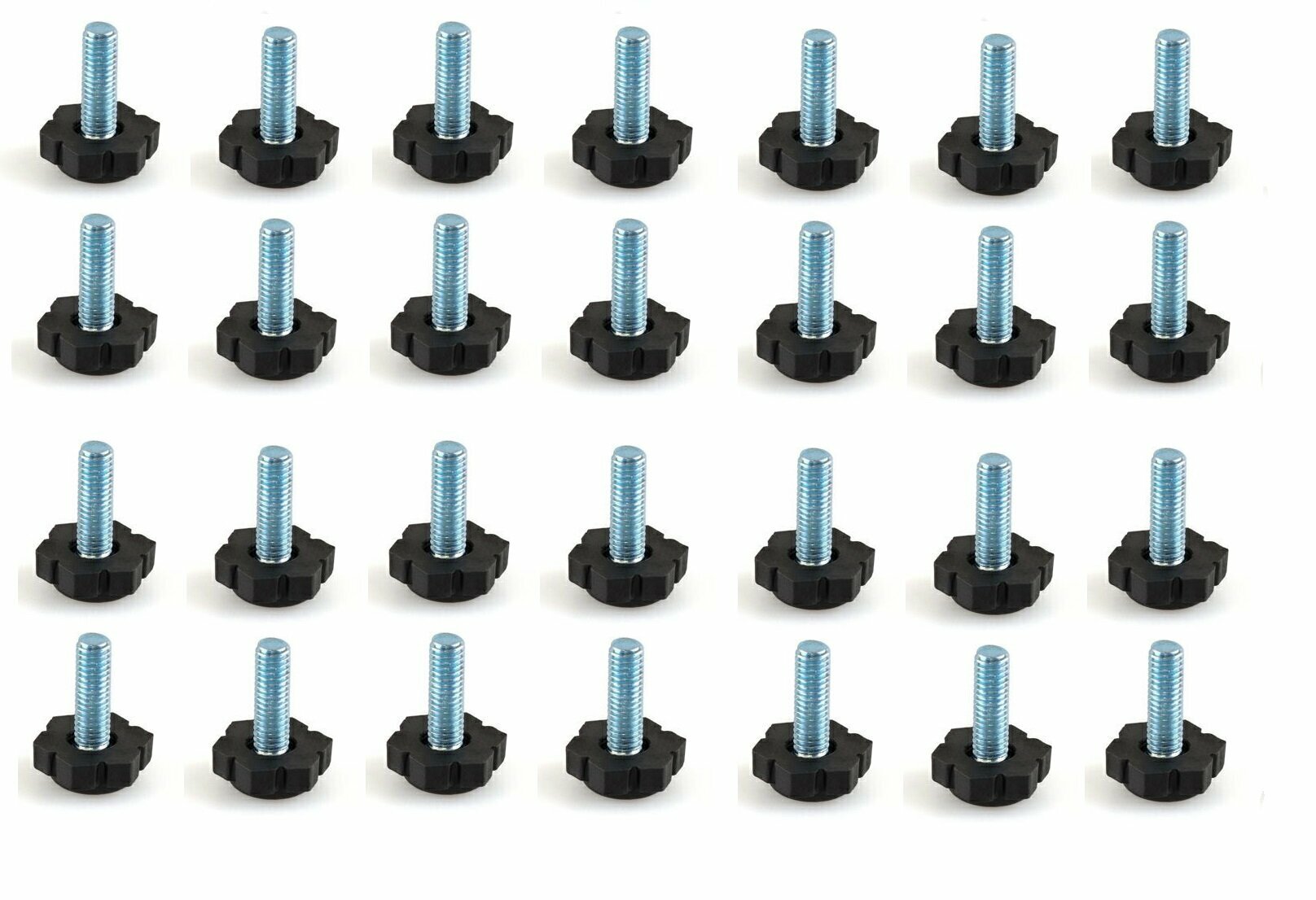 Опора регулируемая М6х17 мм, компенсация неровности, (комплект 24 шт)