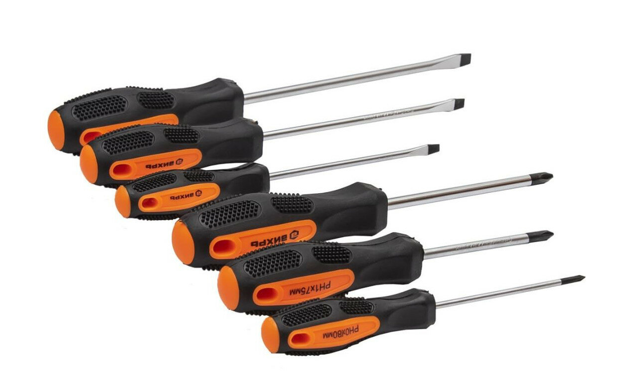 Набор отверток Вихрь 73/6/2/13, хромованадиевые стержни, намагниченные наконечники