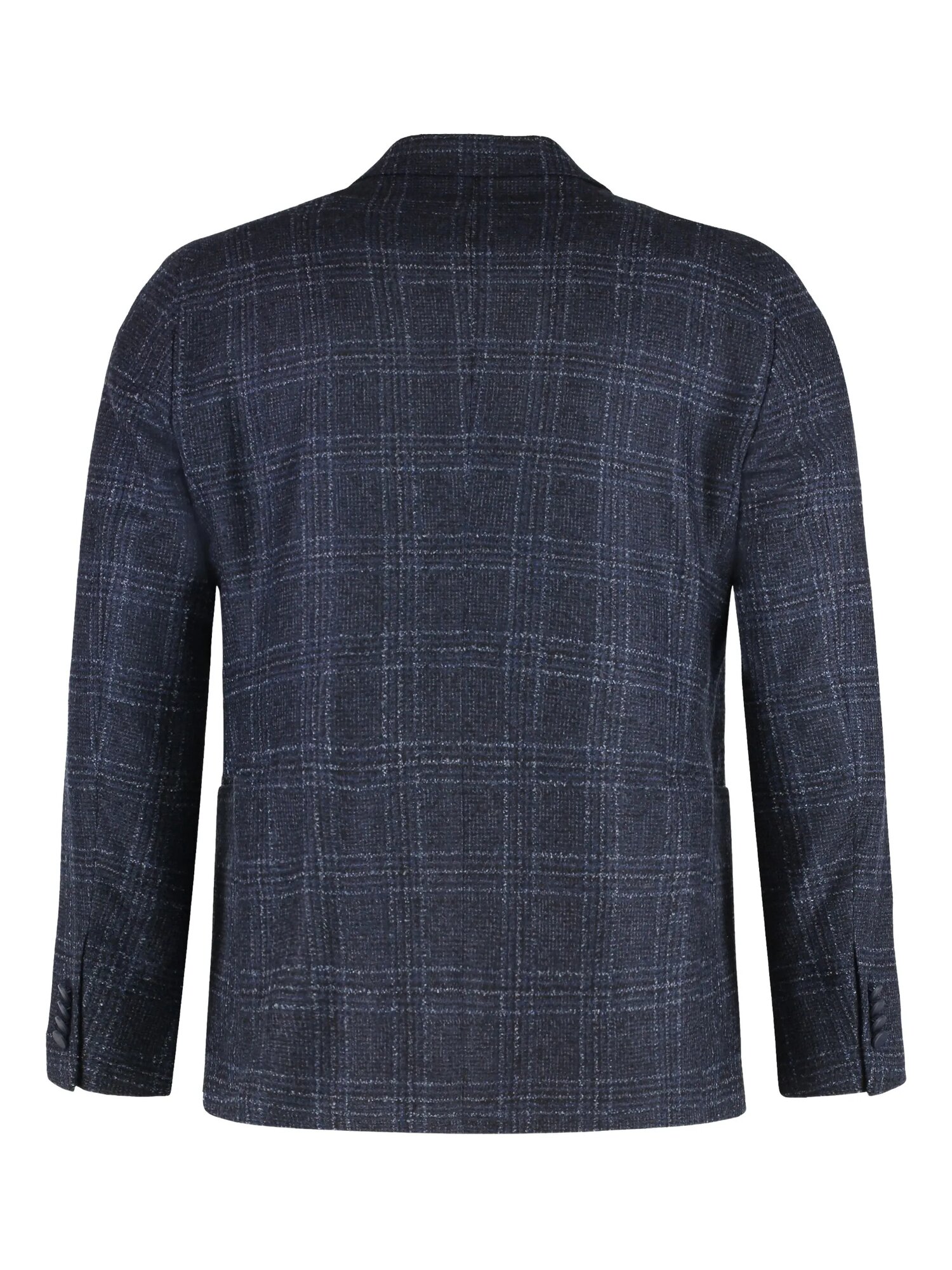 Куртка Tagliatore Double-breasted checked jacket, размер 48, blue — фото 1
