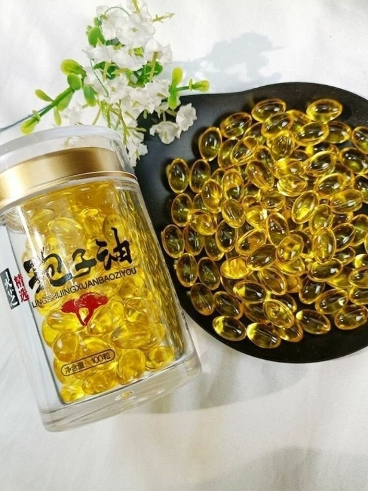 Гелевые капсулы с маслом и экстрактом гриба Рейши Reishi Mushroom Extract Oil Softgel 500 мг х 100 гранул