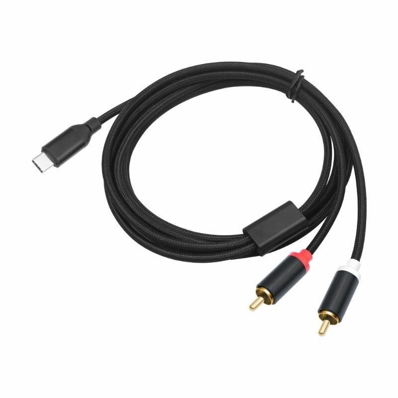 Штекерный аудиокабель TYPE C- 2RCA-1 м