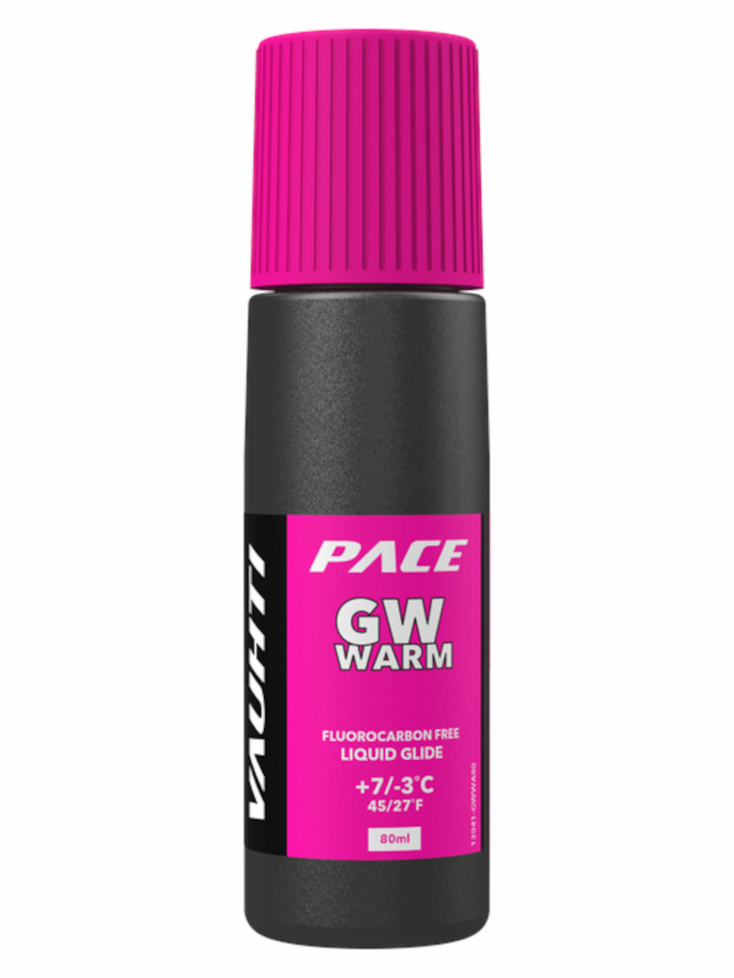 Бесфтористый парафин скольжения жидкий Vauhti GW Warm +7⁰C/-3⁰C 80мл.