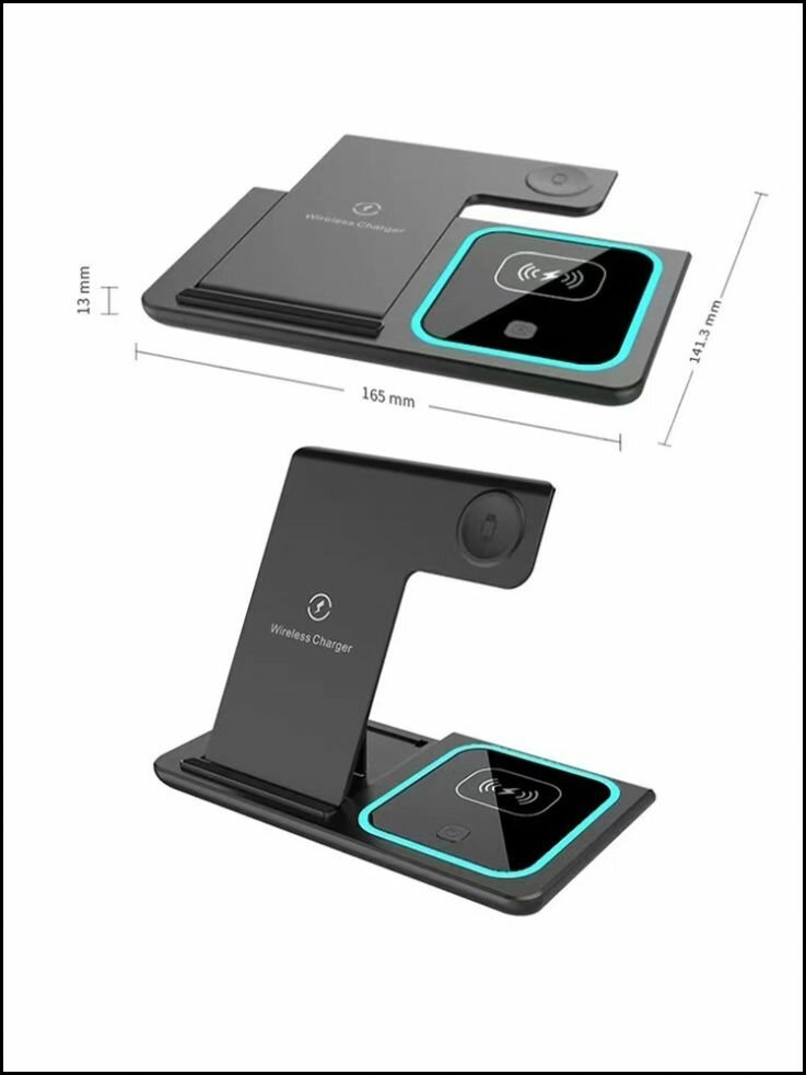 Бестселлер 3в1 беспроводное зарядное устройство для iPhone и Android