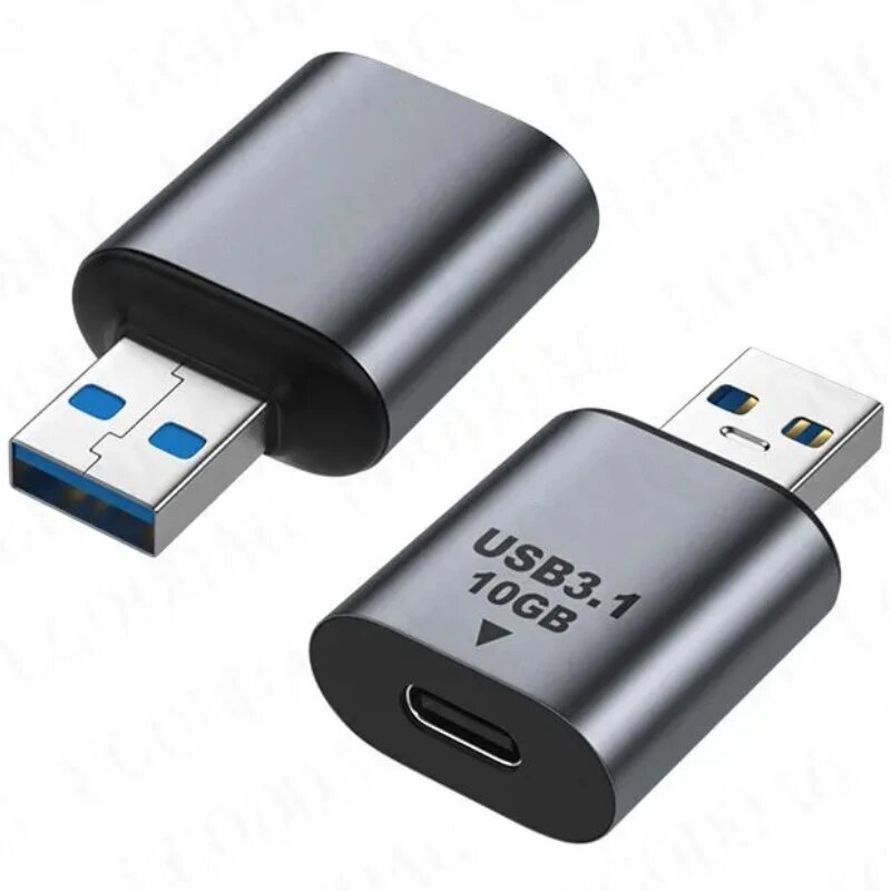 USB 3.1 Type C Female to USB 3.0 Type A Male Конвертер зарядного устройства 10 Гбит/с OTG Адаптер для быстрой зарядки