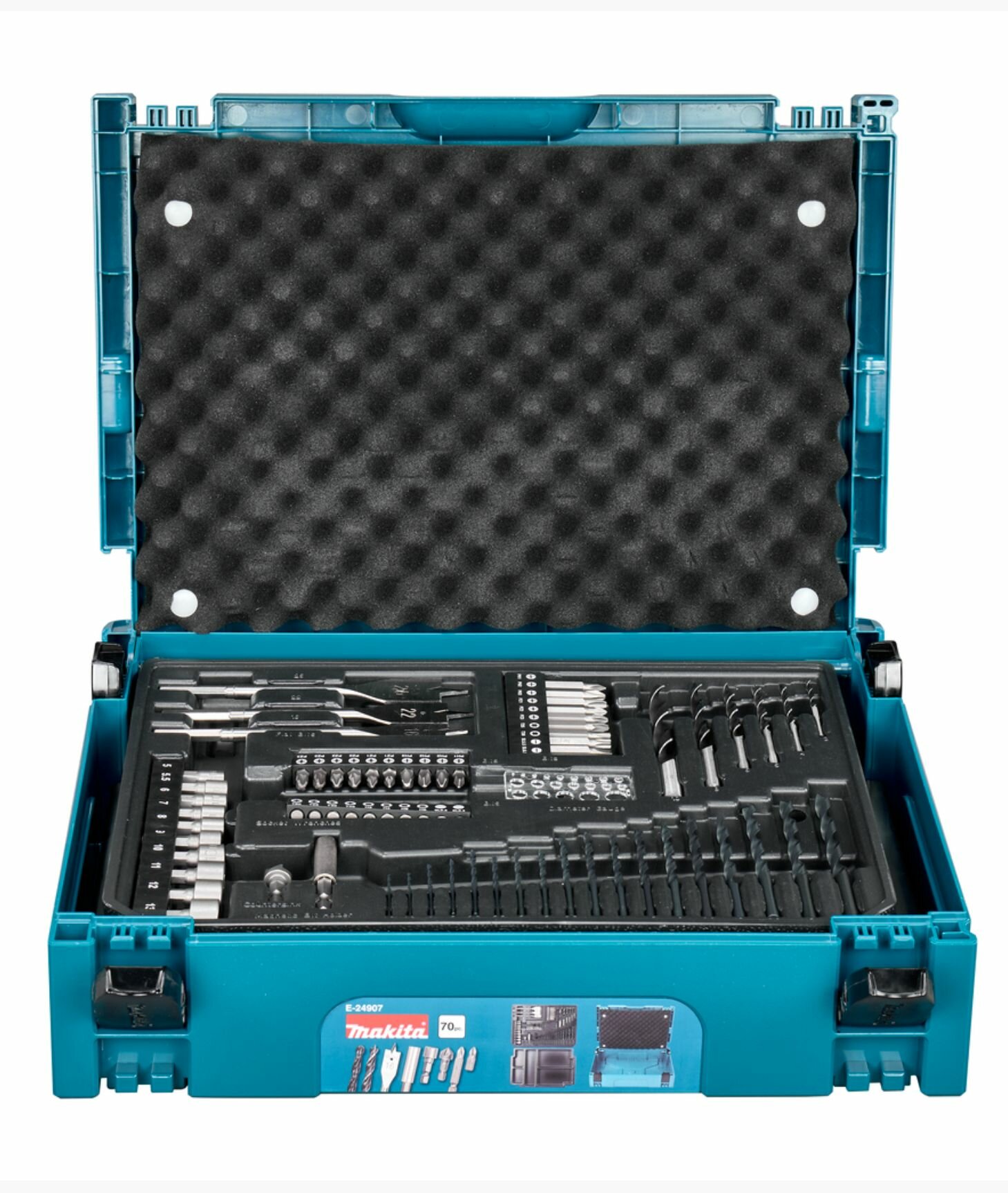 Набор оснастки в кейсе Makpac 70 предметов Makita E-24907