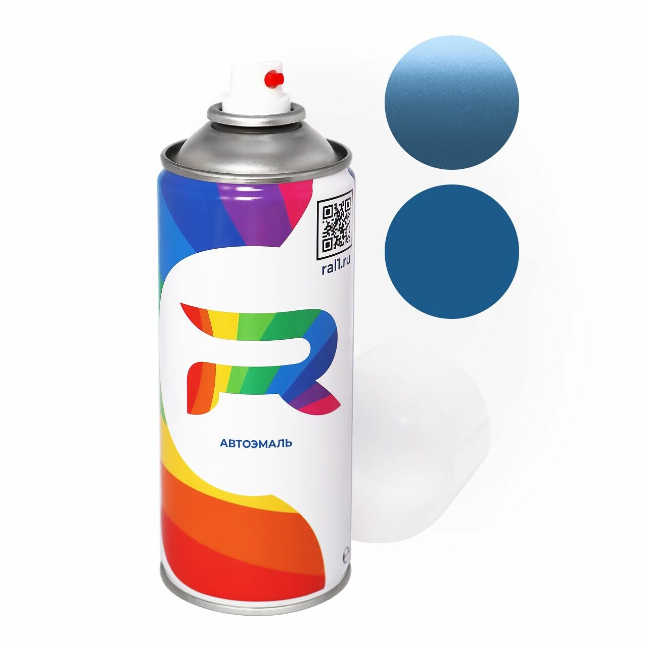 Автоэмаль аэрозольная Hyundai XAF - Ice Blue (Базовая краска, Перламутровый металлик двухслойный, Синий) баллон 520 мл.