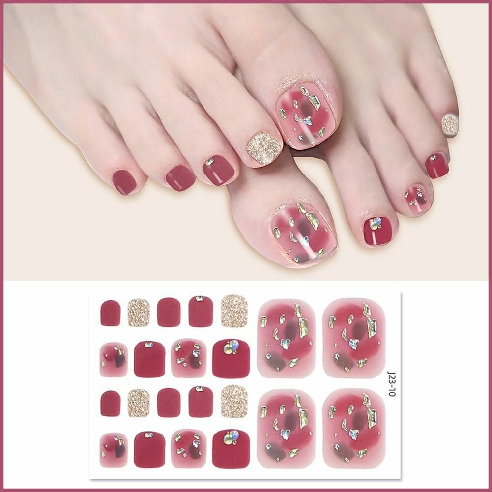 22tips Baking Free Наклейки для ногтей на ногах