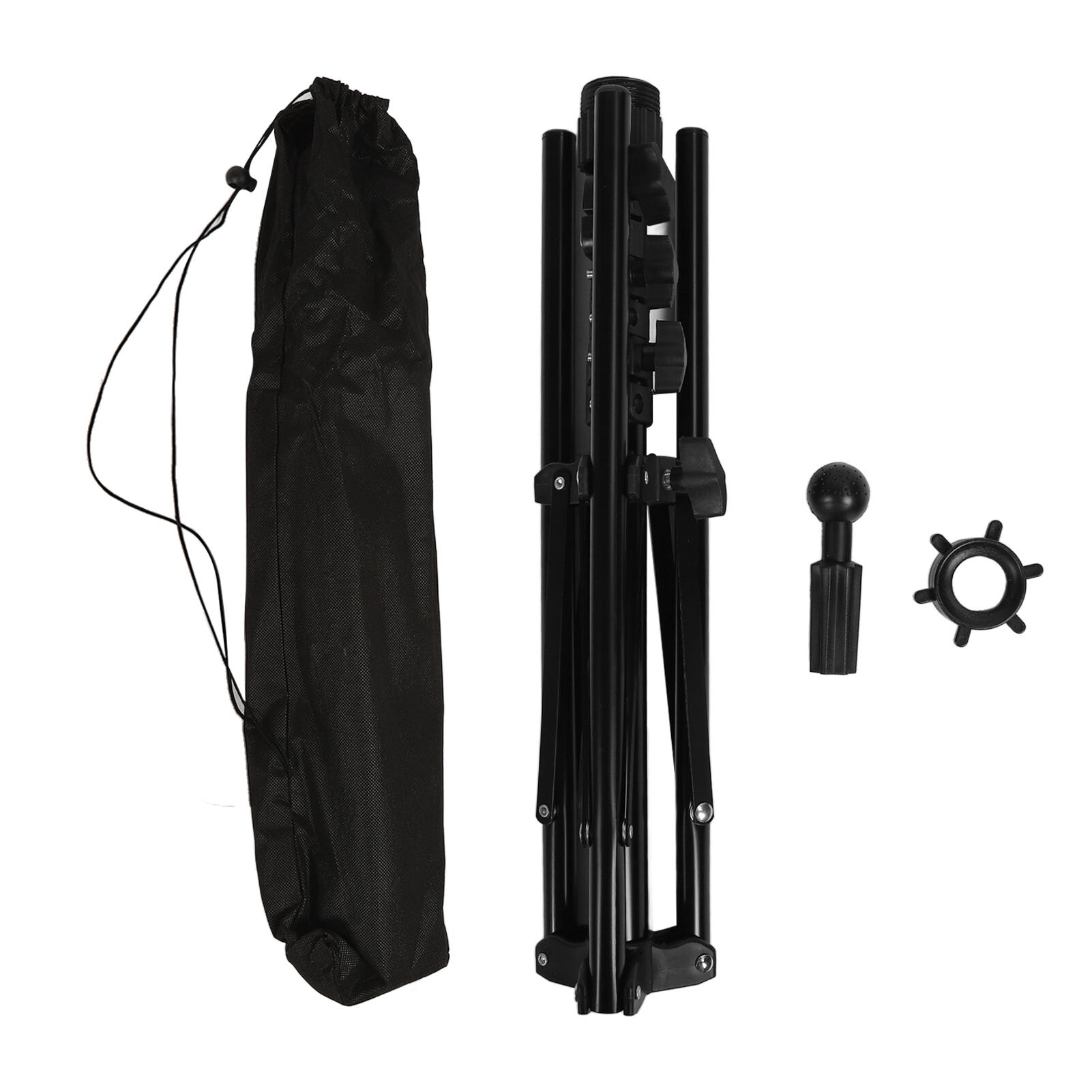 Регулируемая подставка-тренога для парика, легкая портативная подставка-тренога из алюминиевого сплава для головы манекена для обучения парикмахерскому искусству и укладки