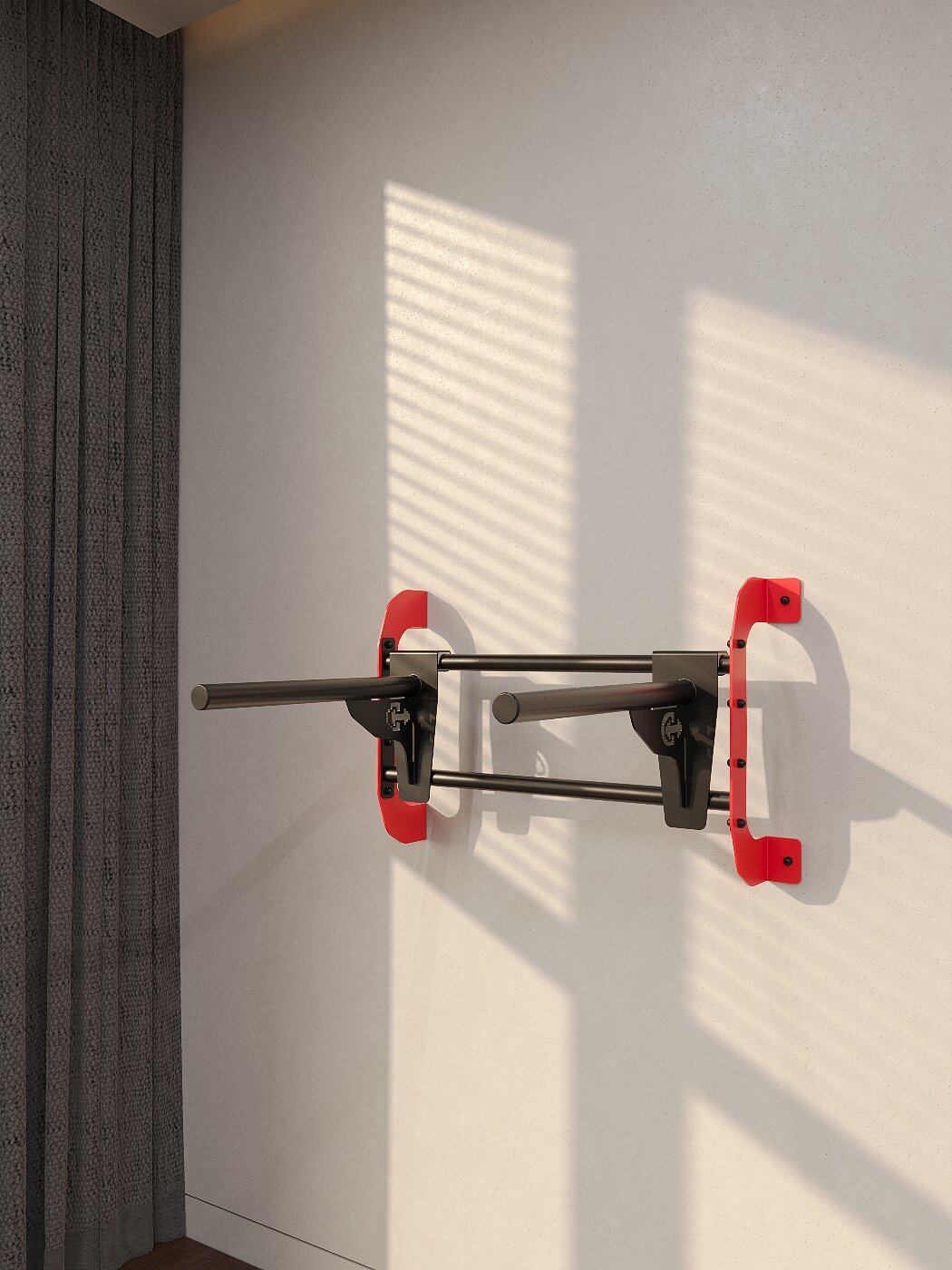 Брусья настенные регулируемые Domsen Ds55 RED