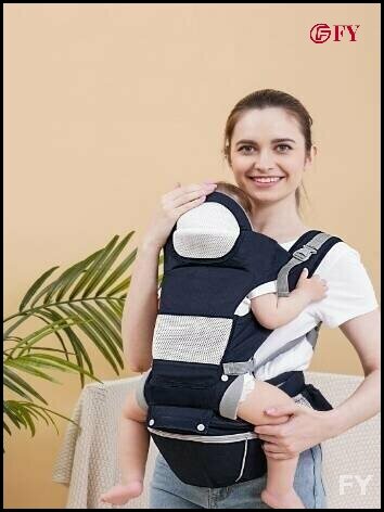 Детский рюкзак-кенгуру для путешествий. Трансформер кенгуру 4 в1 эргорюкзак для новорождённых от 0мес. Мятный