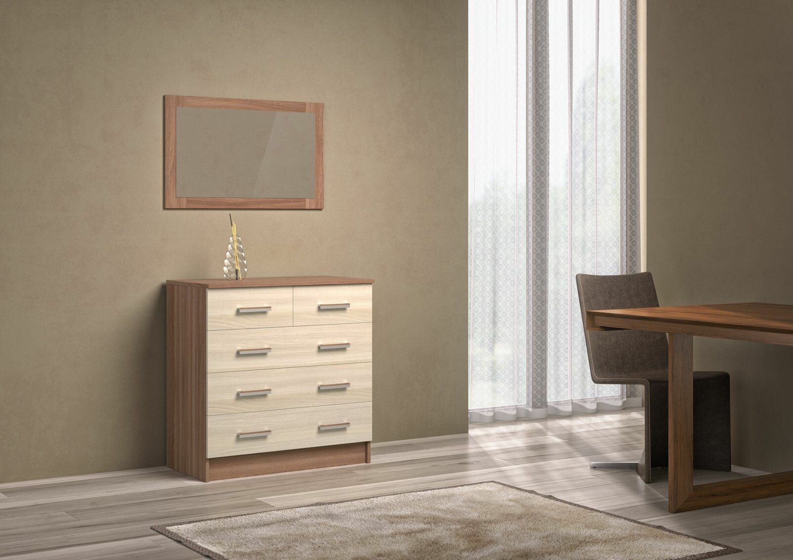 Комод К800-3/2 (81х83х44) Ясень Шимо