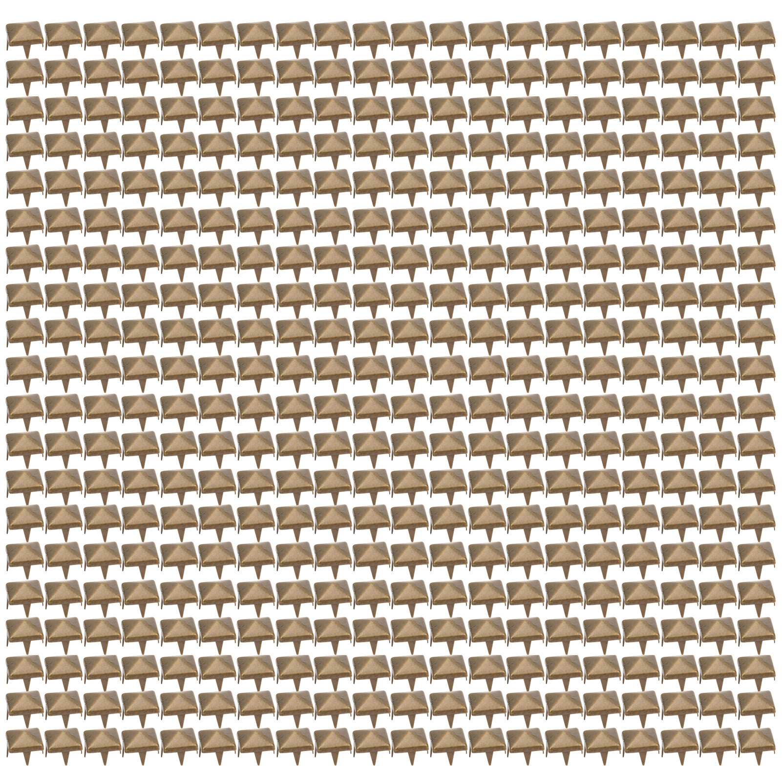 400 Sets 4MM-7MM DIY Leathercraft Spike Rivets Square Spike Studs Bags Shoes Belt AccessoriesBronze 4mm