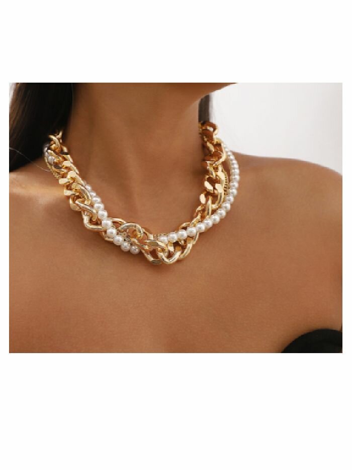 Колье, жемчуг имитация