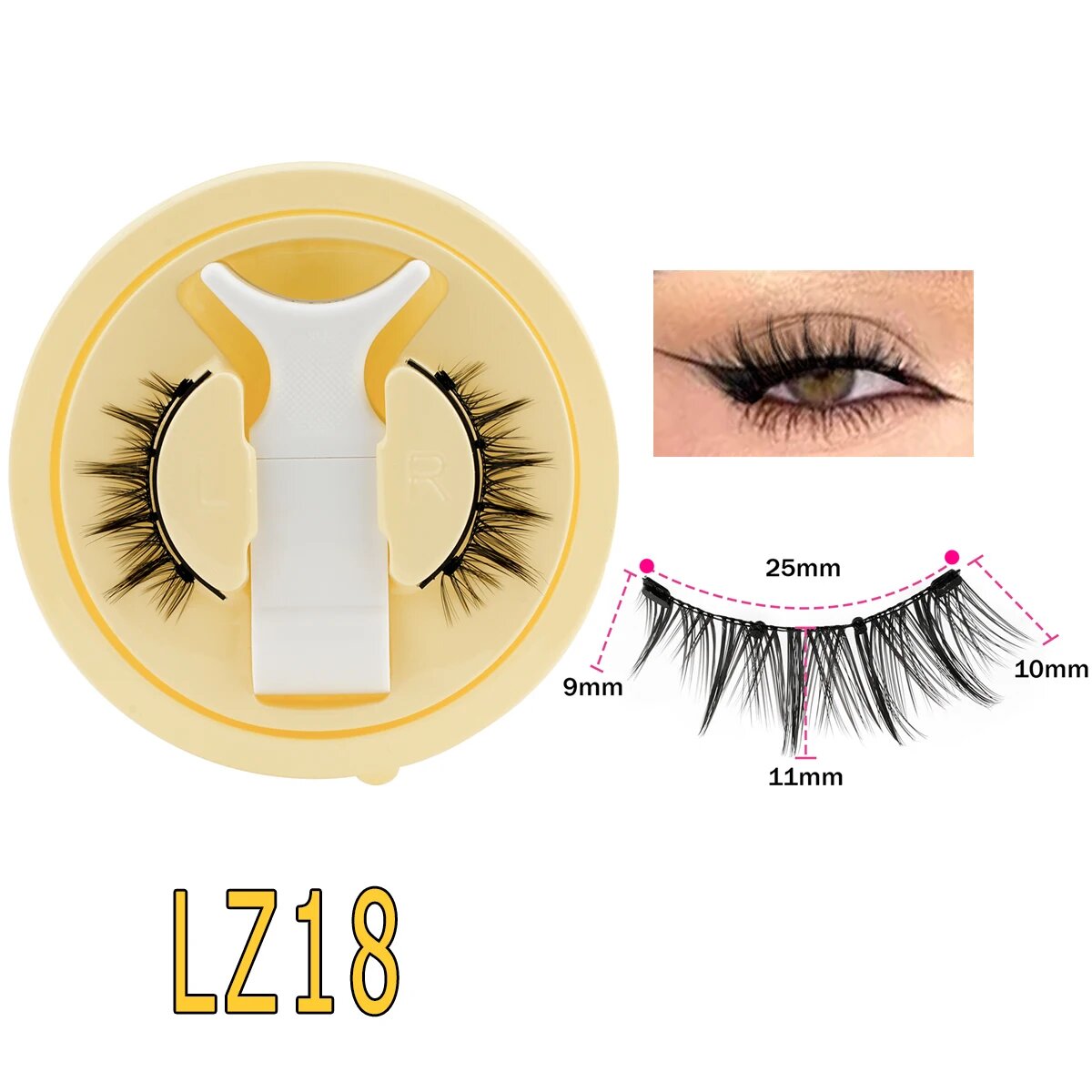 SHIDISHANGPIN Магнитные ресницы 3D LZ18