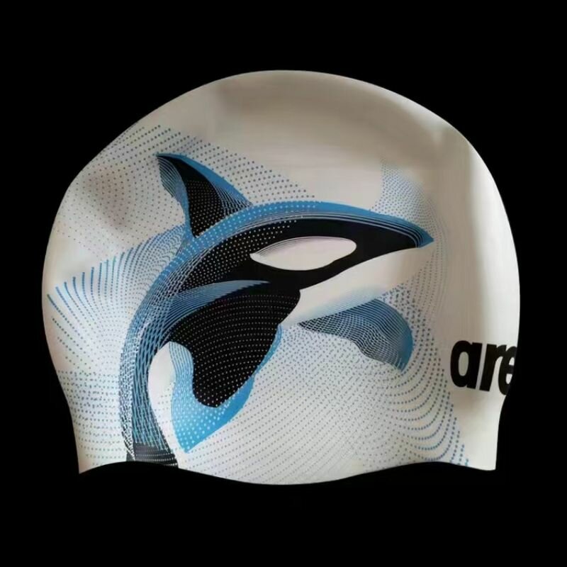 Мужские и женские шапочки для плавания водонепроницаемые с длинными волосами специальная мечта касатки для взрослых