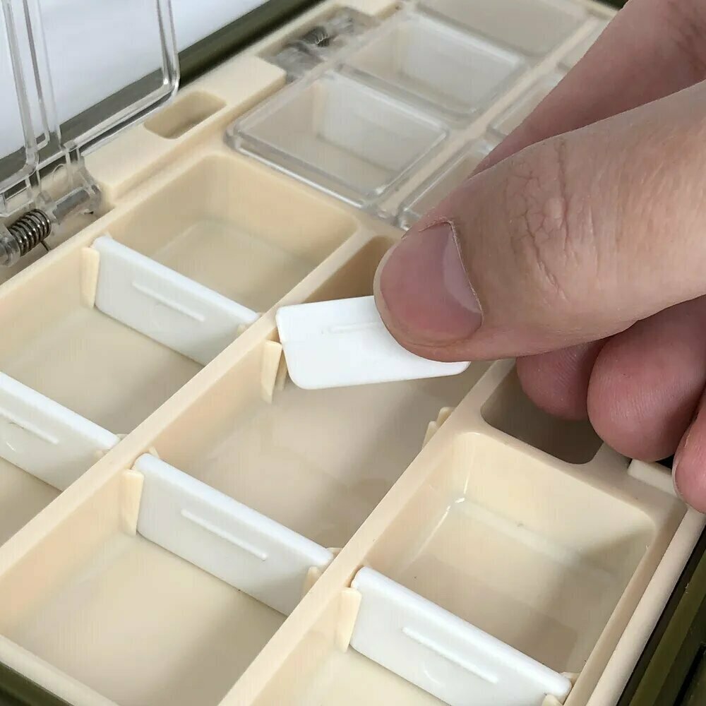 Органайзер для рыбалки большой, водонепроницаемый, (коробка для крючков и рыболовных принадлежностей)