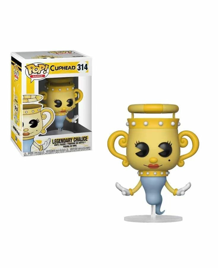 Funko Office|Pop! Games Cuphead314 Legendary Chalice Vinyl Figure| Color: Blue/Gold| Size1) Vinyl Figure