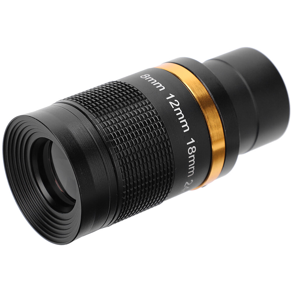 Астрономический телескоп с зум-окуляром 8-24мм для наблюдений за космическими телами, 1.25 дюйма/31.7мм, черный, новый