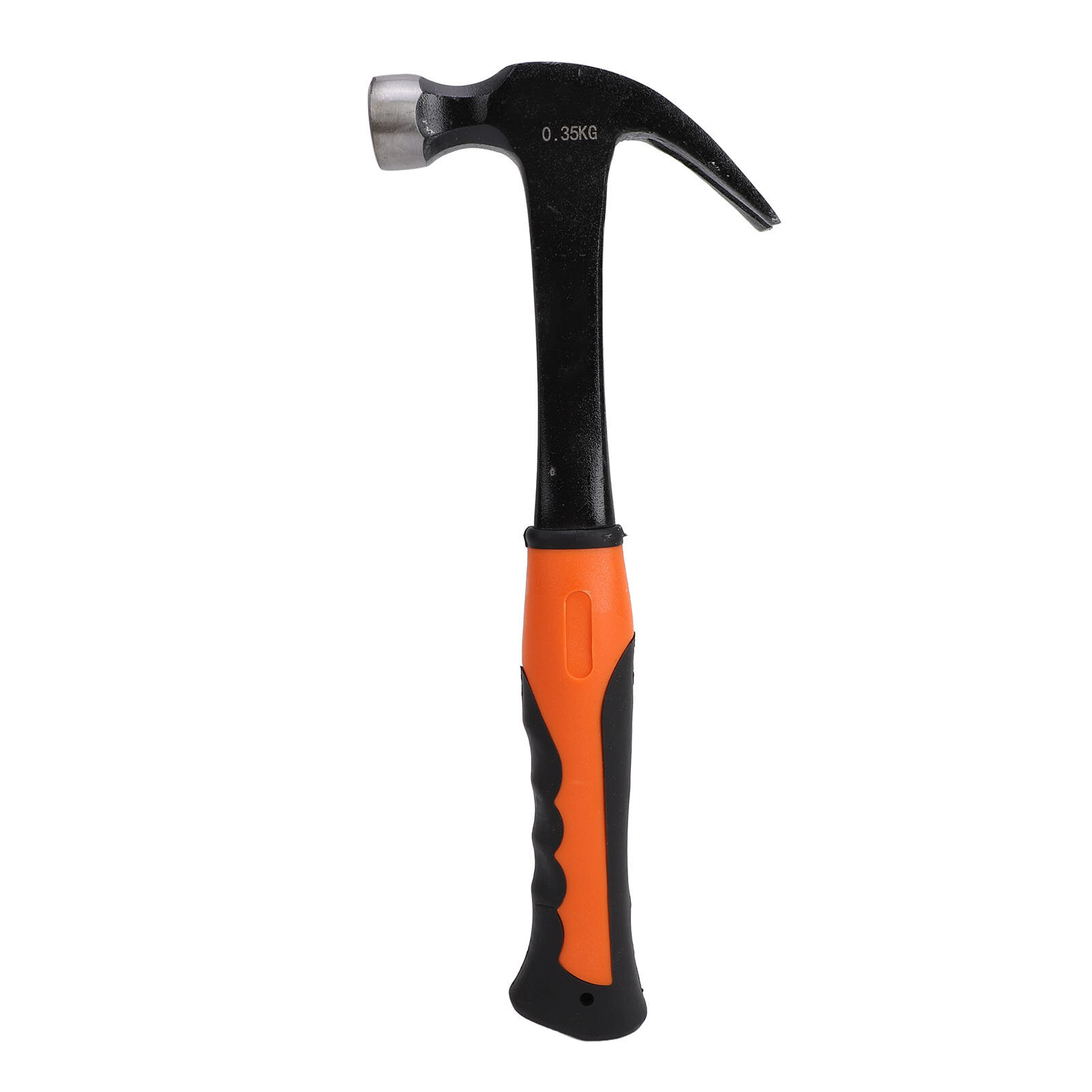 Мини-молоток с гвоздодером, сталь/TPR, для столярных работ, 0.35кг