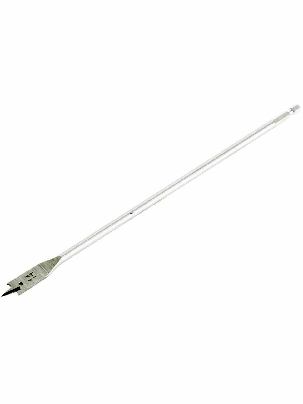 Сверло по дереву перовое удлиненное, 14 х 300 мм, шестигранный хвостовик Matrix