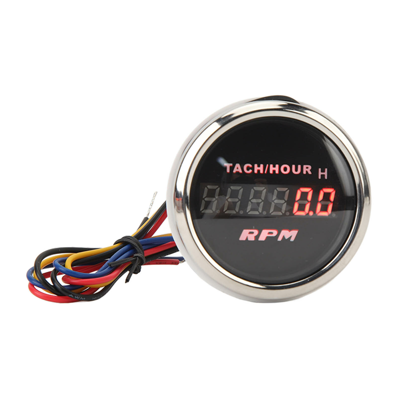 Цифровой тахометр 2" DC 9-32В, черный циферблат, для катеров и яхт