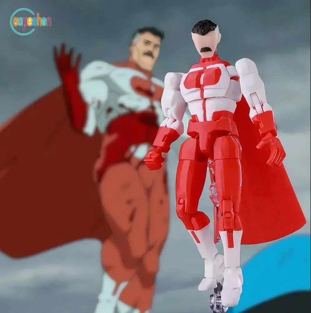 Фигурка Неуязвимый (Invincible-Omni-Man) Lucky Dummy 13,3D-печатный подвижный манекен
