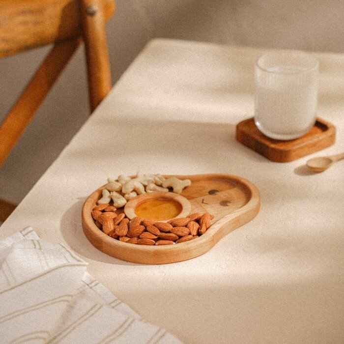 Менажница детская из берёзы Sima-Land Home Avocado, 20 16,5 1,8 см