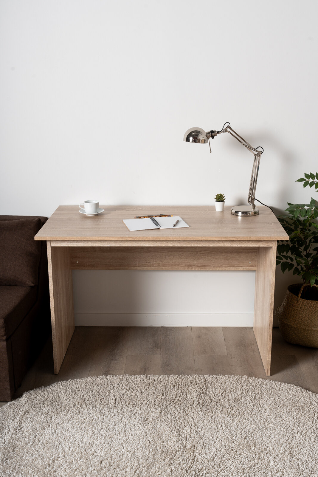 Стол письменный ГУД лакк Кастор, 120х65х75 см, ЛДСП, дуб сонома